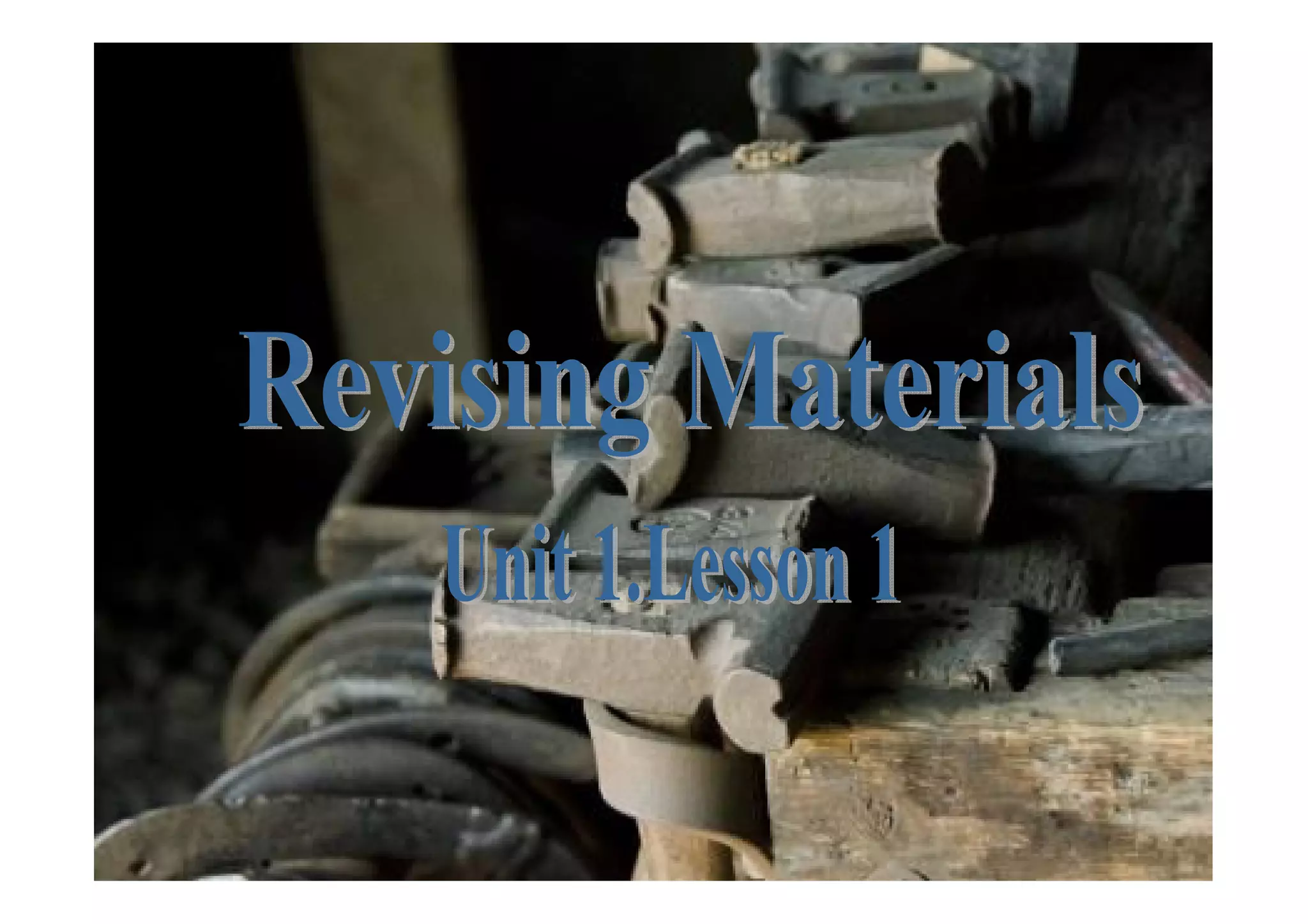 Revising materials | PDF
