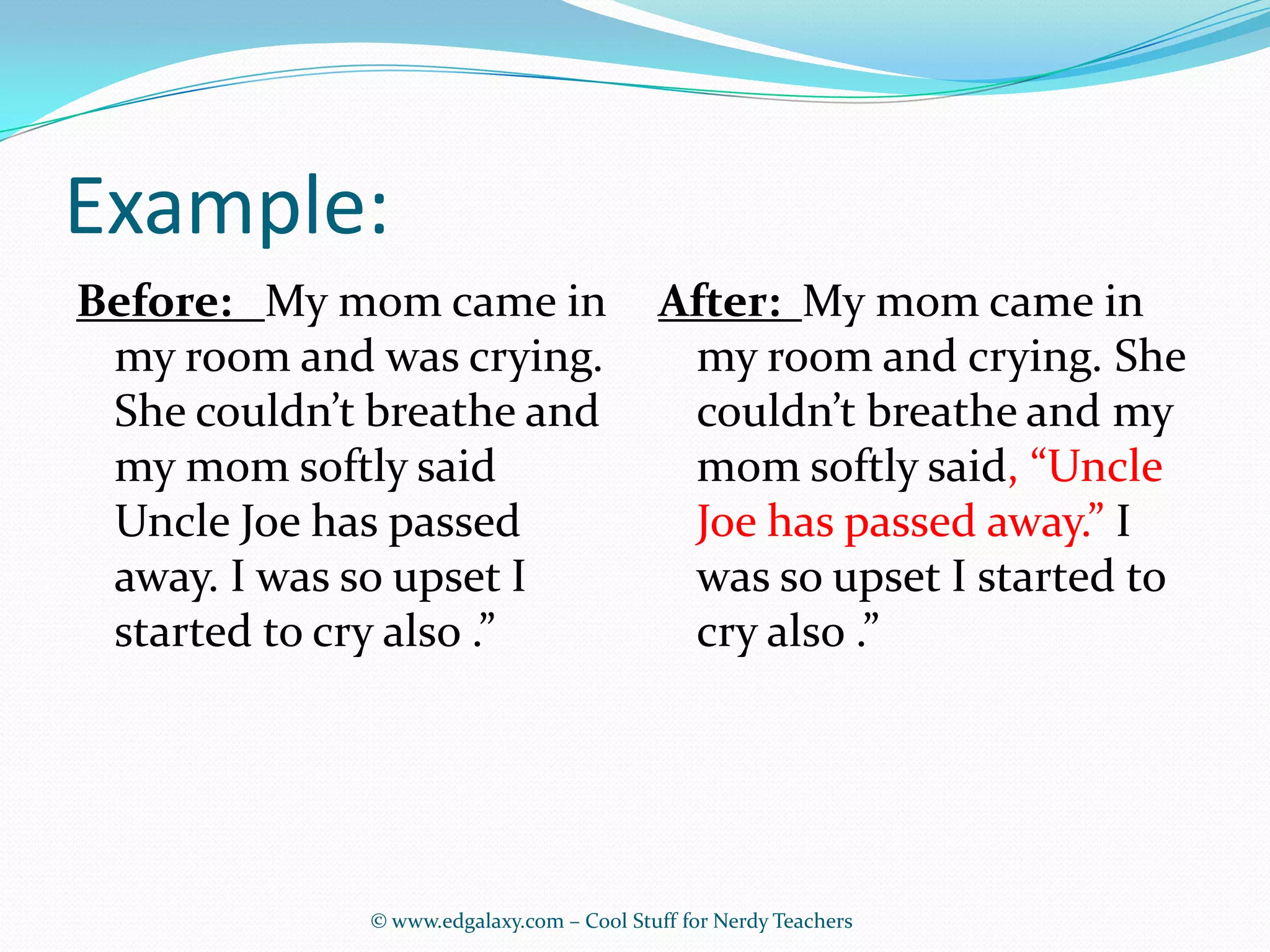 Revising our personal narratives | PPT