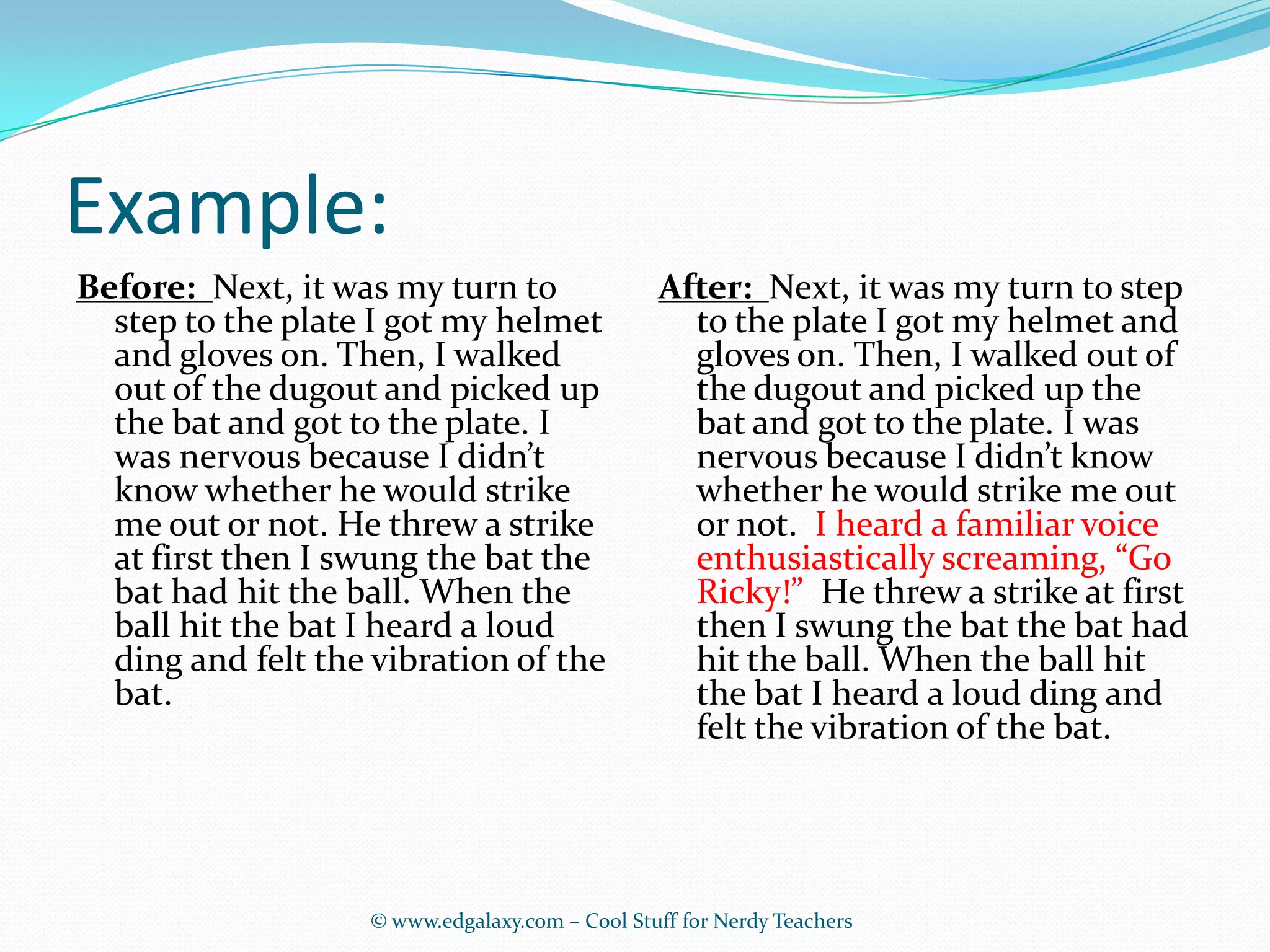 Revising our personal narratives | PPT