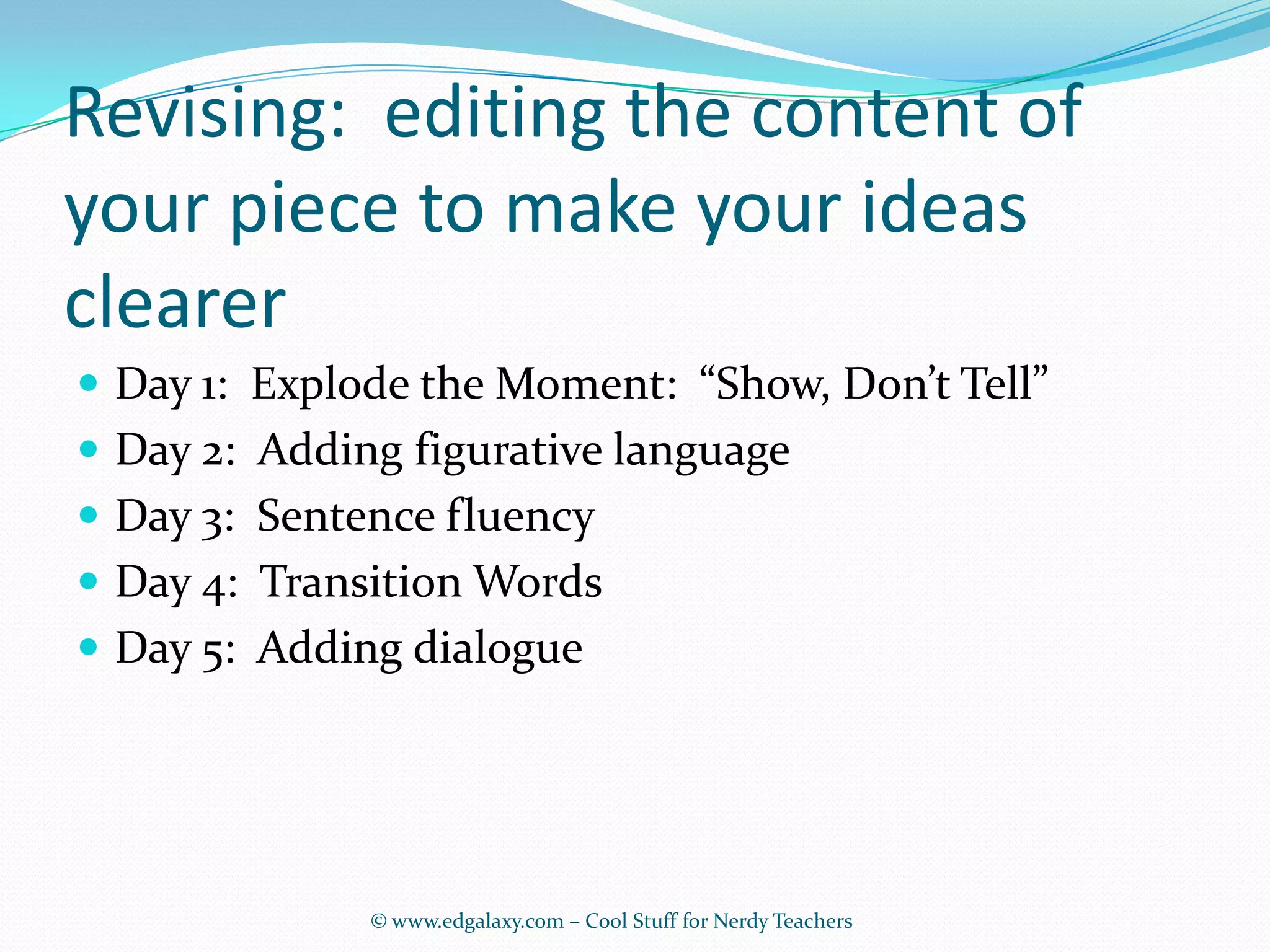 Revising our personal narratives | PPT