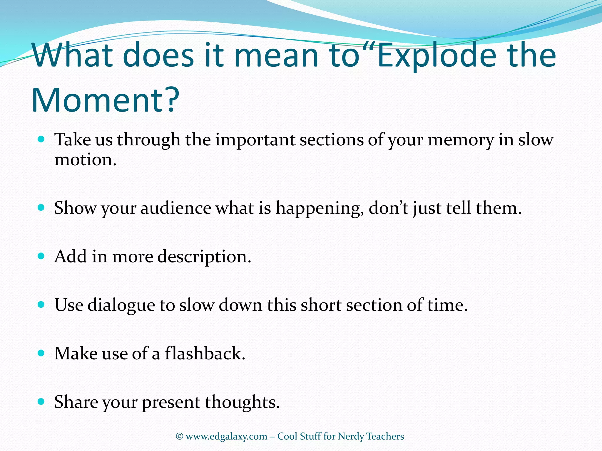 Revising our personal narratives | PPT