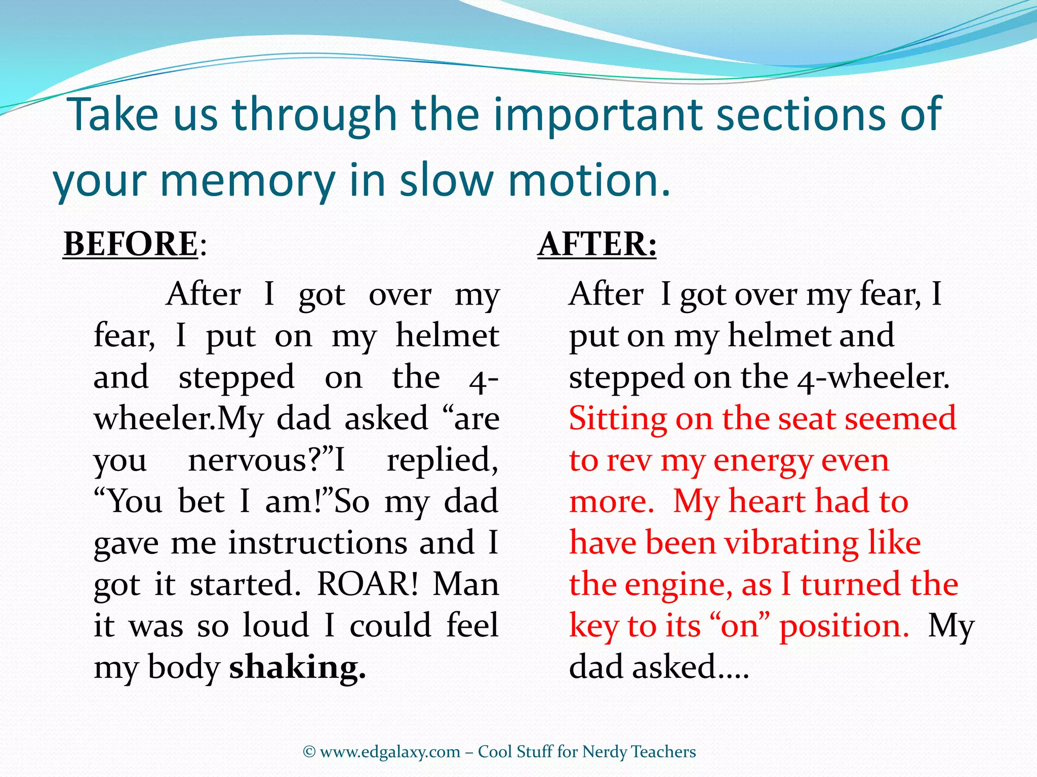 Revising our personal narratives | PPT