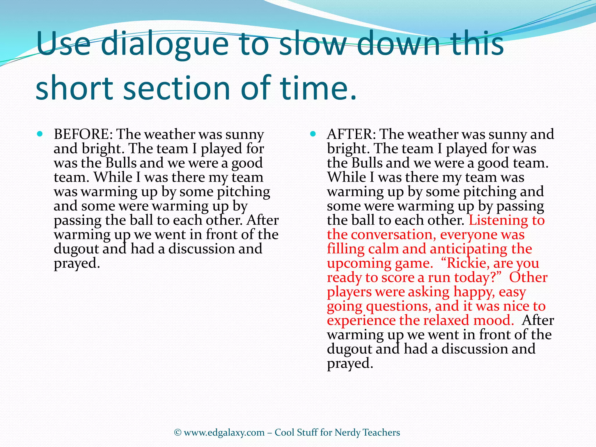 Revising our personal narratives | PPT