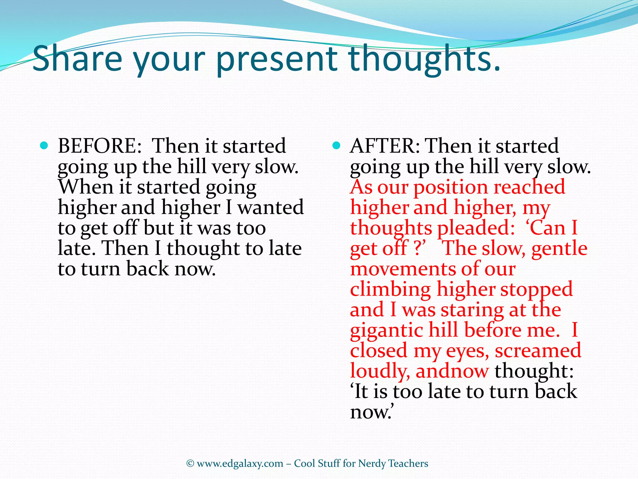 Revising our personal narratives | PPT