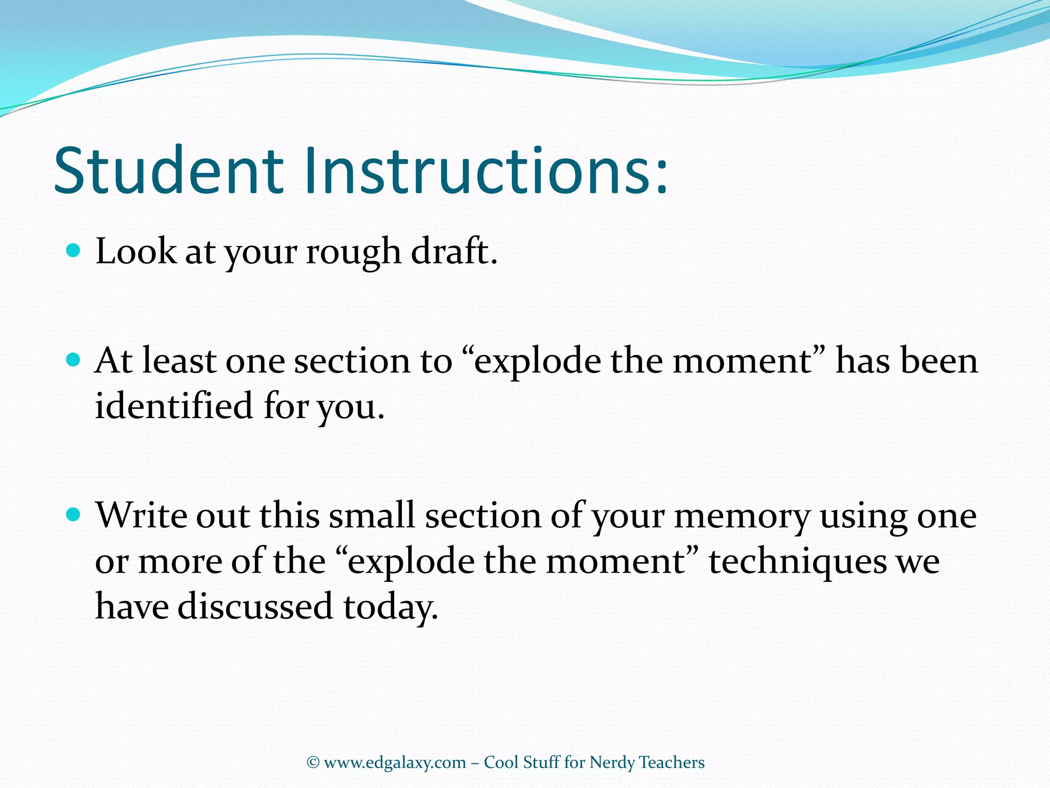 Revising our personal narratives | PPT