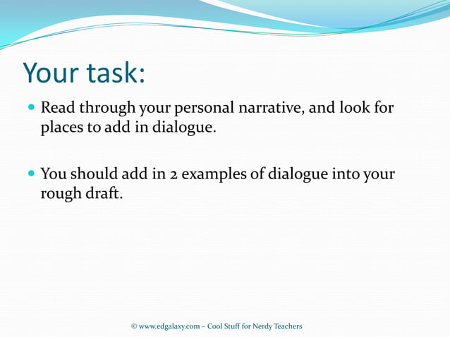 Revising our personal narratives | PPT