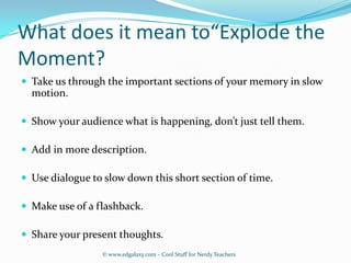 Revising our personal narratives | PPT