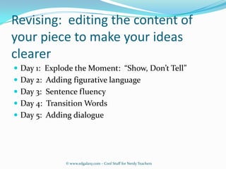 How to effectively edit narratives | PPTX