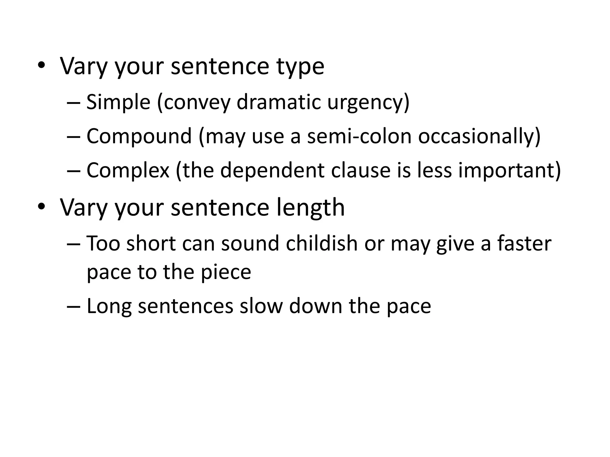 Revising sentences and words | PPT