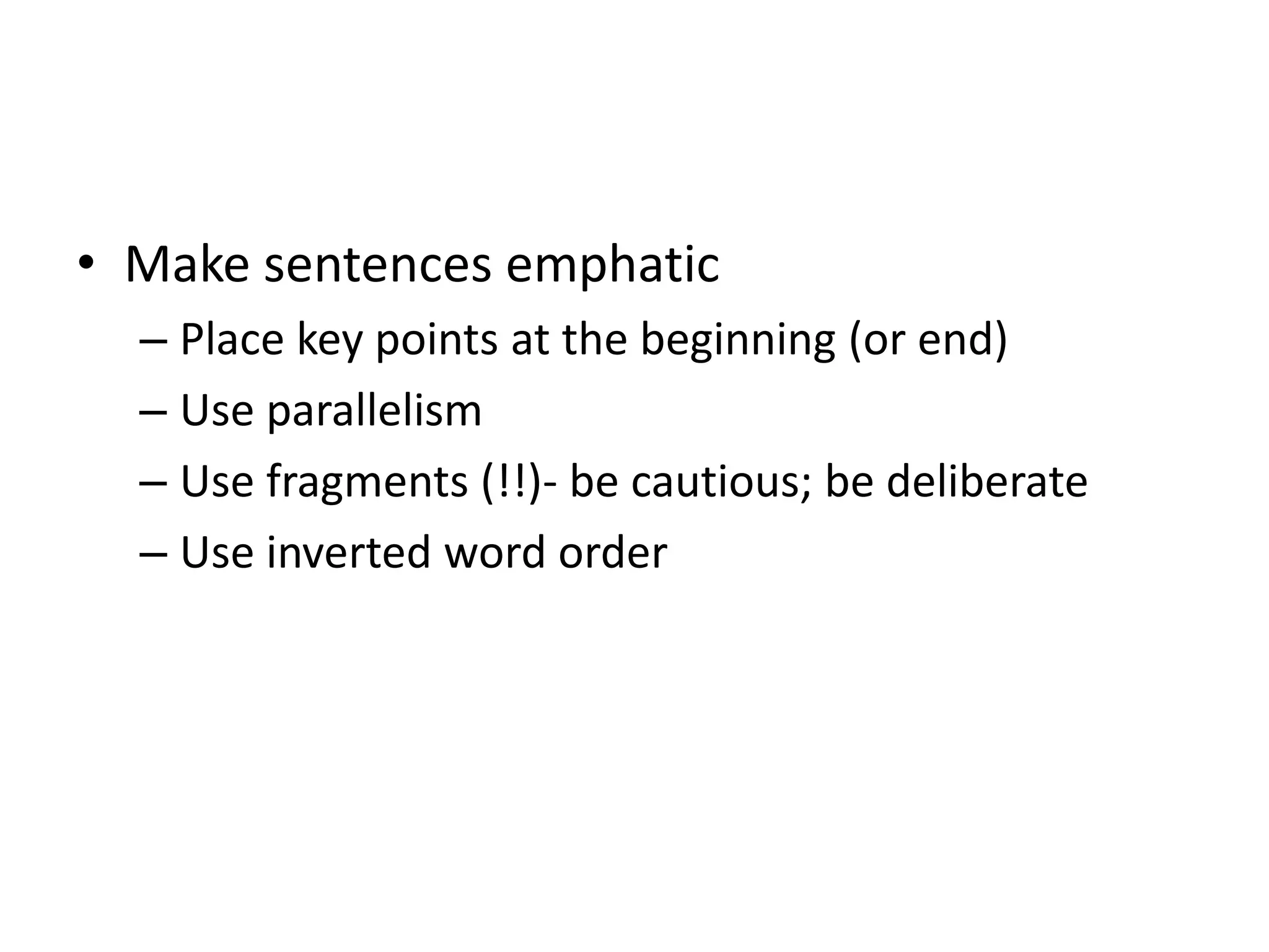Revising sentences and words | PPT