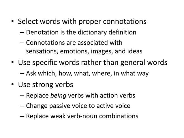 Revising sentences and words | PPT