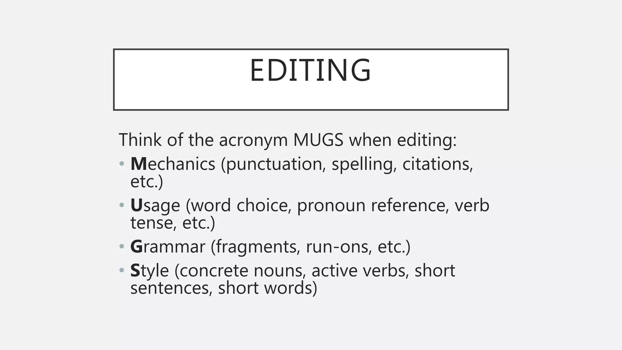 Revising vs editing | PPTX