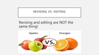Revising vs editing | PPTX