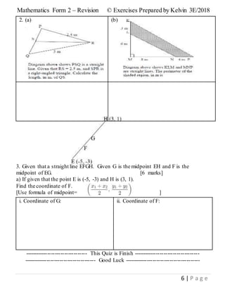 Mathematics-Form 3-Revision © By Kelvin | DOCX