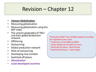 Globalisation Revision | PPTX