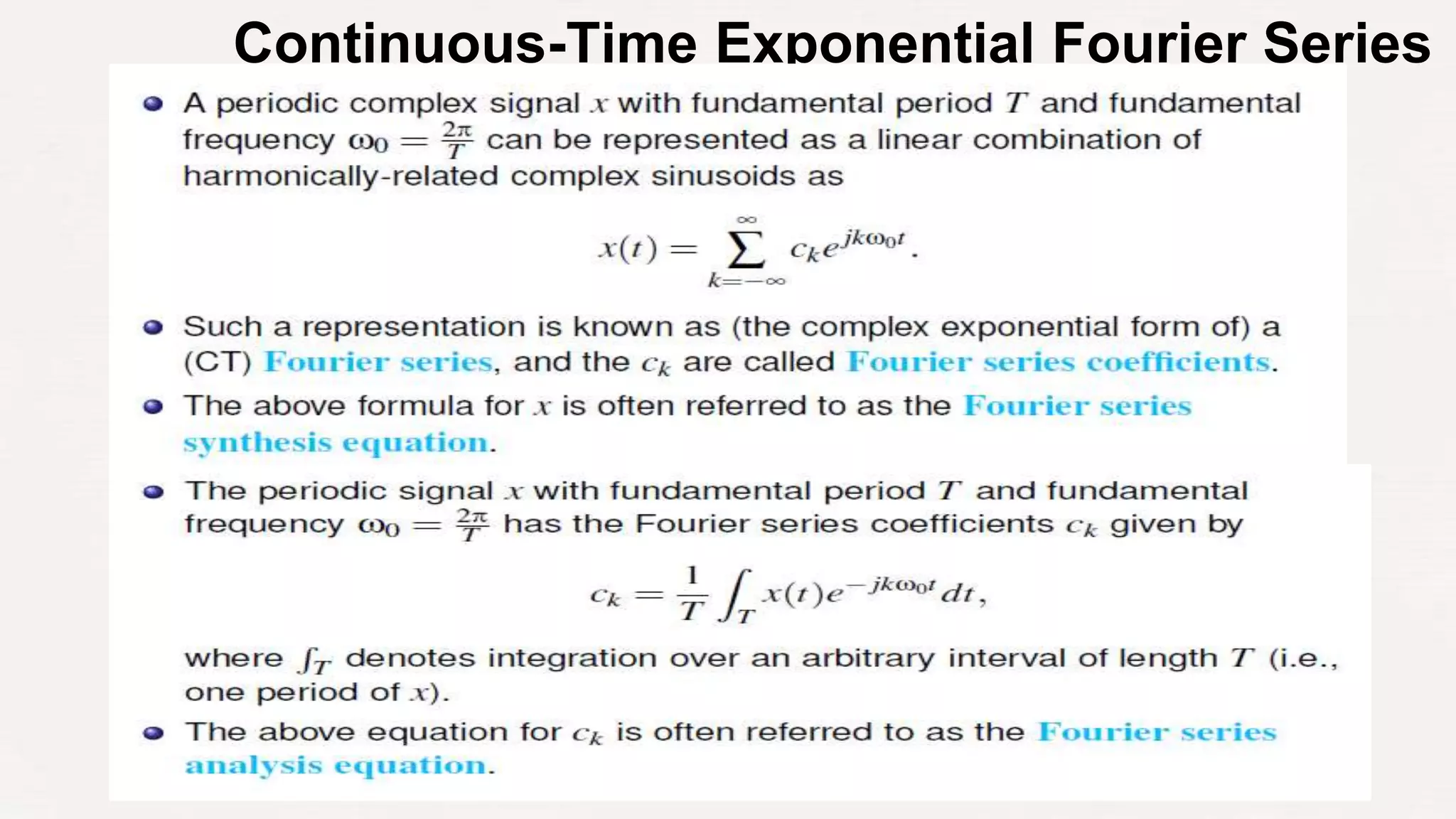 REVISION- UNIT 2 -ANALYSIS OF CONTINUOUS TIME SIGNALS | PPTX