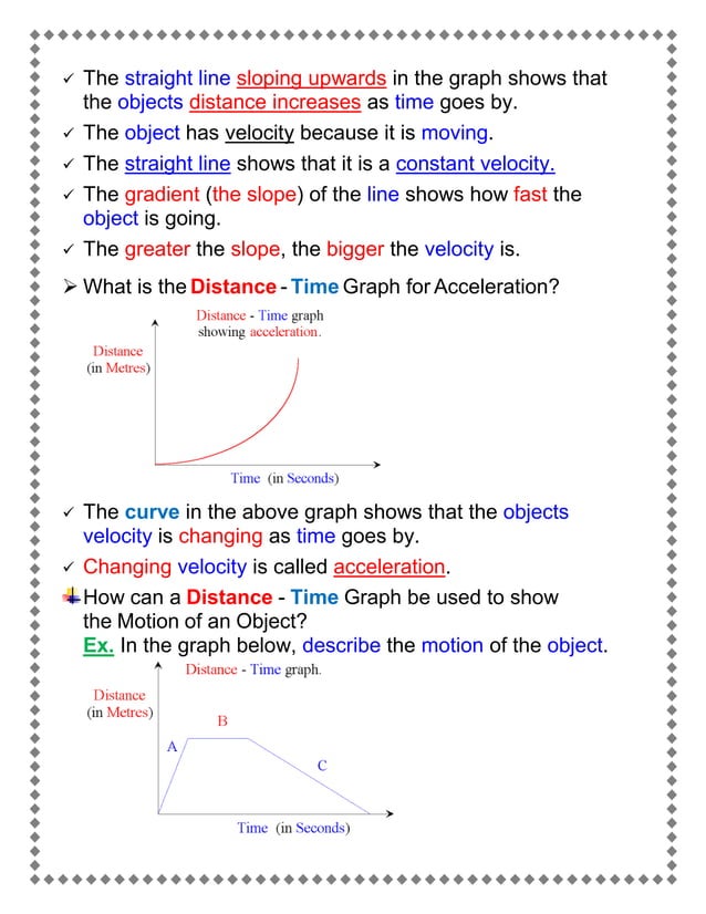 Revision: Describing Motion | PDF