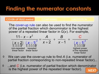 Revision Partial Fractions | PPT