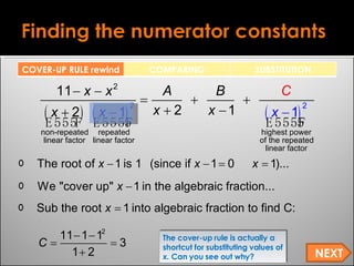Revision Partial Fractions | PPT