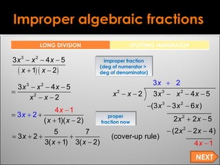 Revision Partial Fractions | PPT