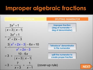 Revision Partial Fractions | PPT