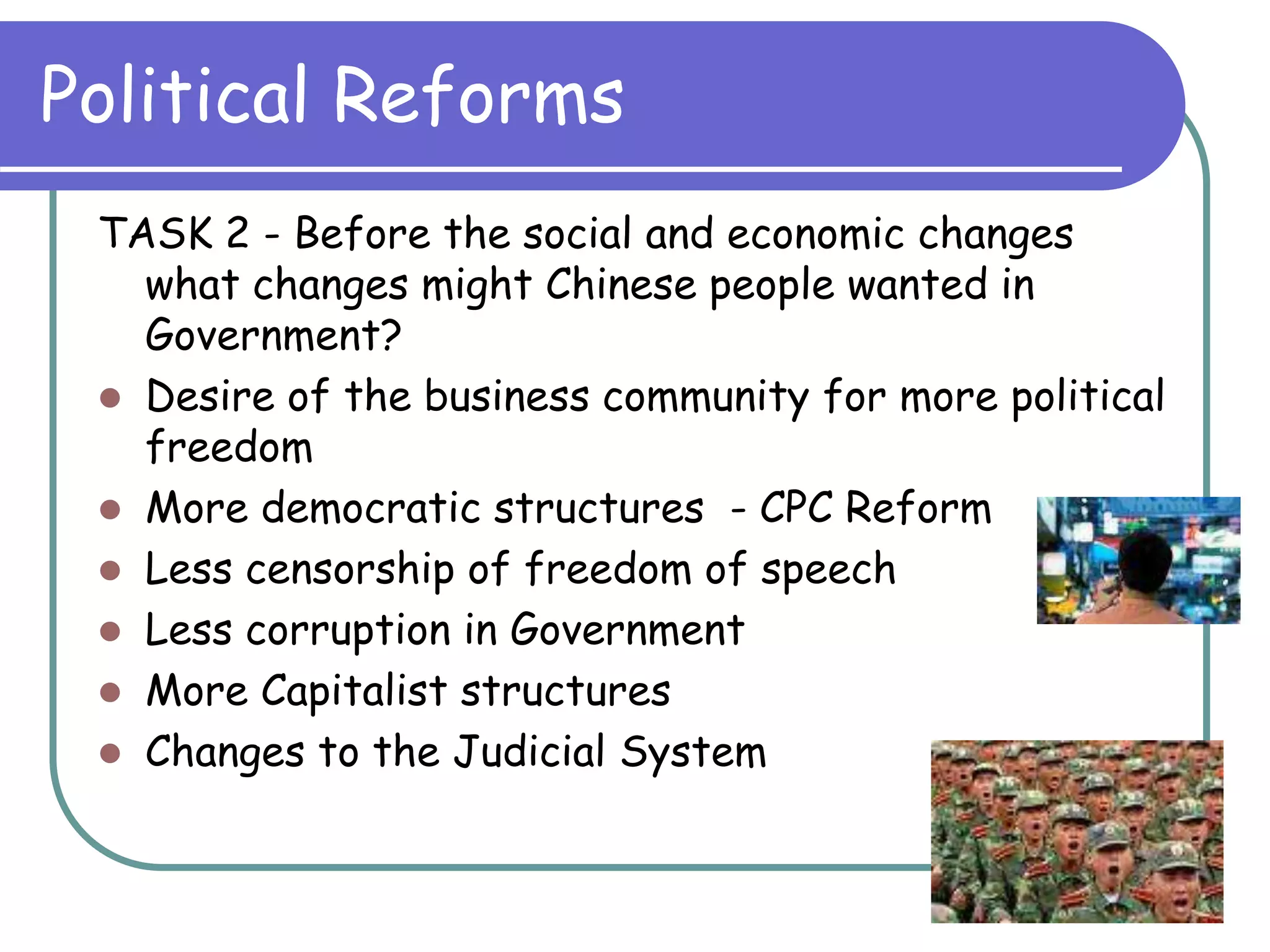 China - Reforms Revision | PPT