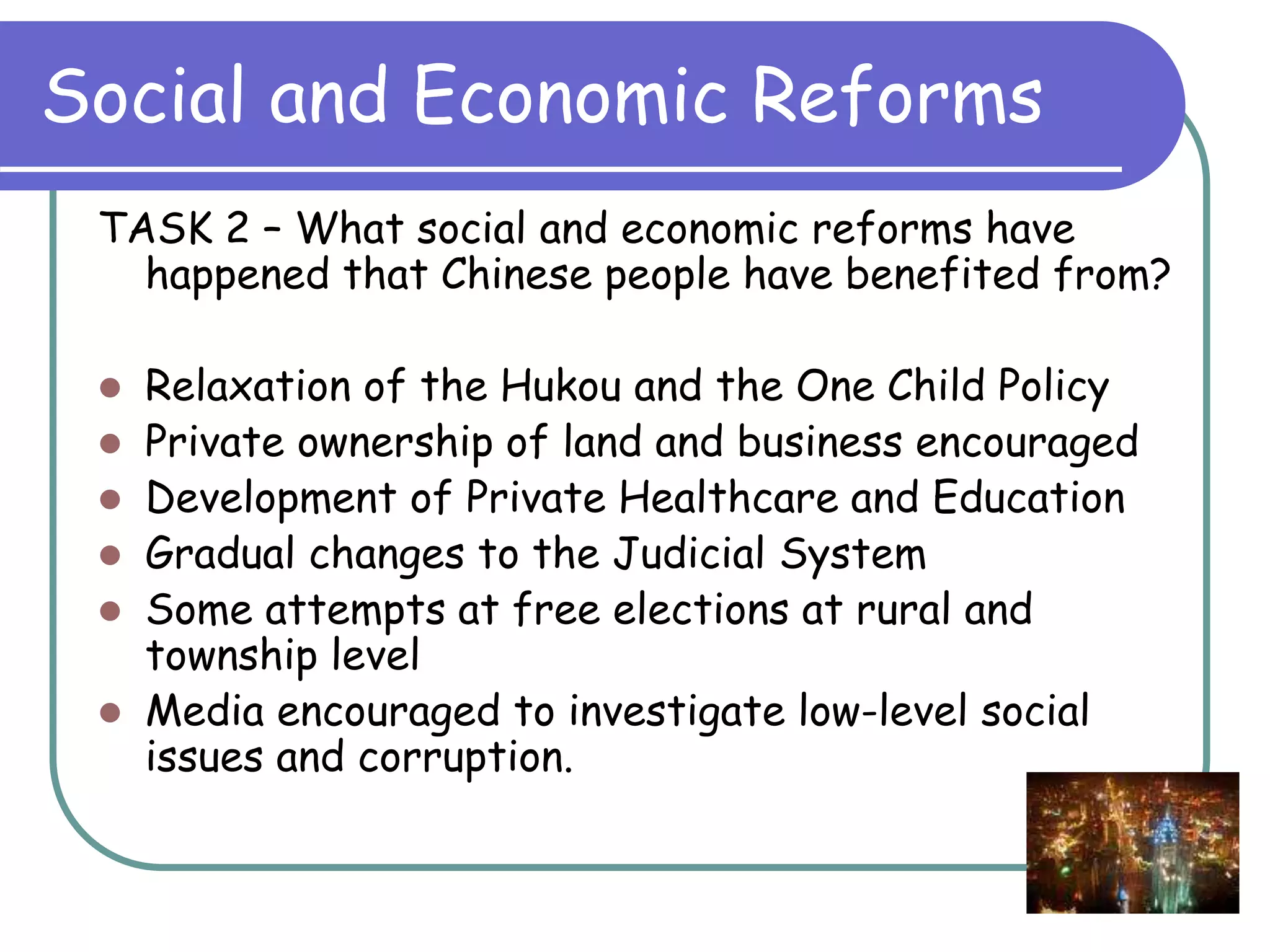China - Reforms Revision | PPT