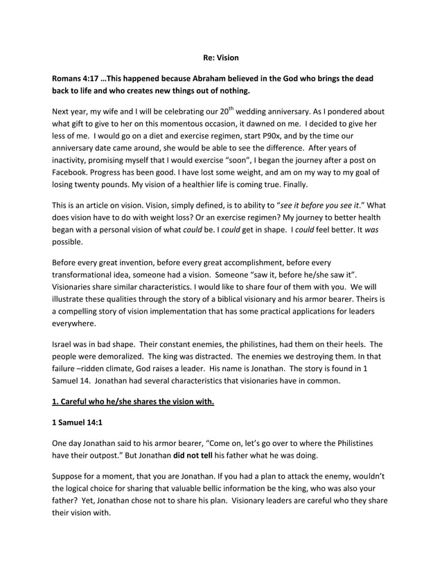 Revision sermon in worddocx | DOCX | Christianity | Religion & Spirituality