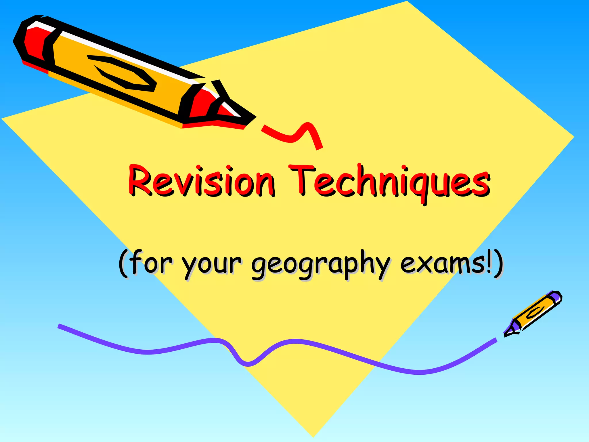 Revision Techniques For Yr 11 | PPT