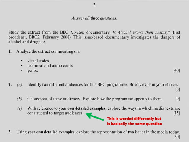 Revision 1 - Audience case study | PPT