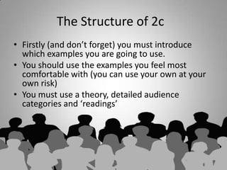 Revision 1 - Audience case study | PPT