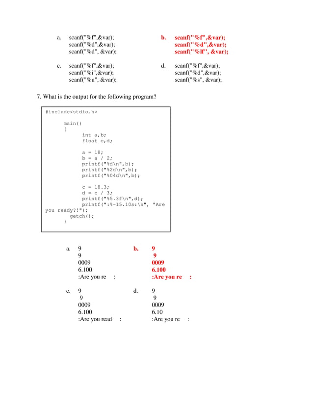 Revision1schema C programming | PDF