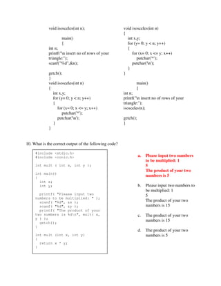 Revision1schema C programming | PDF