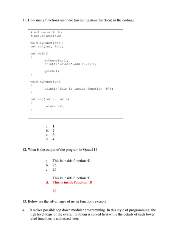 Revision1schema C programming | PDF