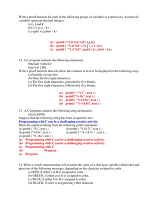 Revision1schema C programming | PDF
