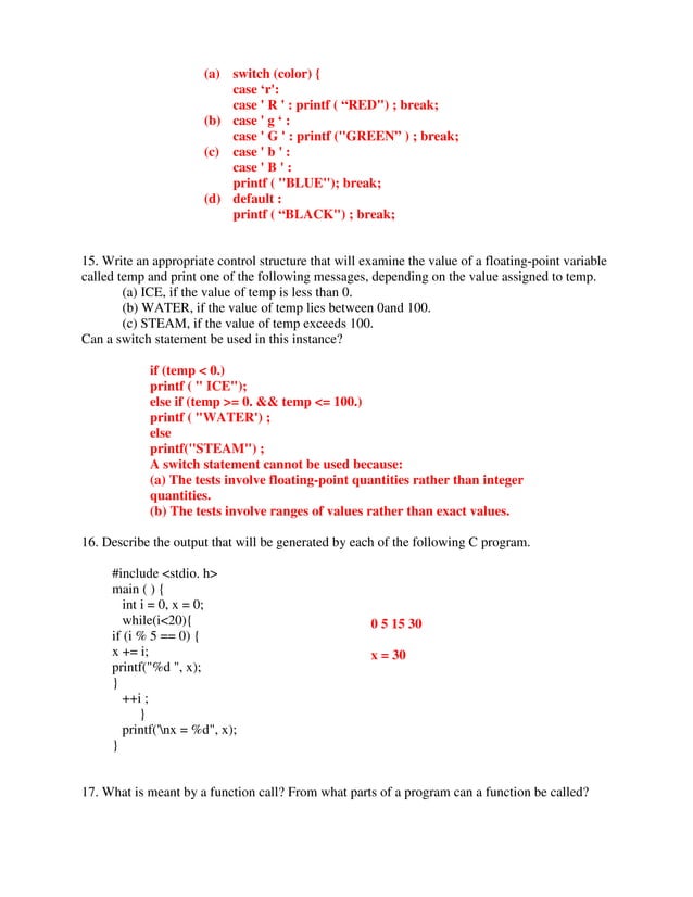 Revision1schema C programming | PDF