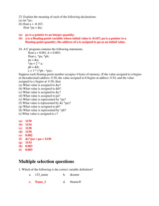 Revision1schema C programming | PDF