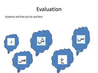 Play Group Arabic "Sin" & "Shin" Letter | PPTX
