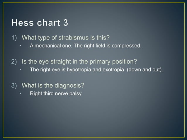 Revision about Hess Chart | PPTX | Eye and Vision Conditions | Diseases and Conditions