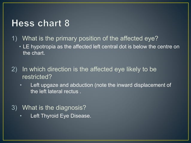 Revision about Hess Chart | PPTX | Eye and Vision Conditions | Diseases and Conditions