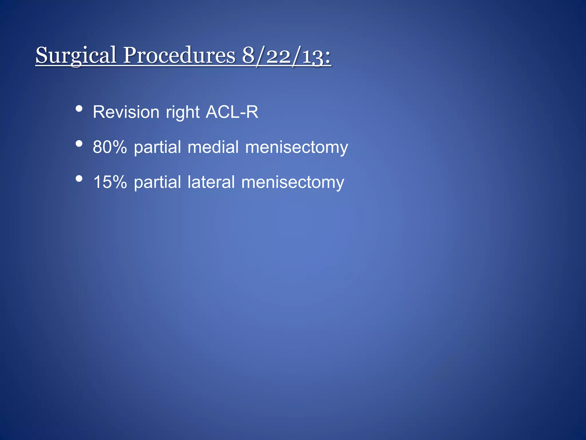 Revision ACL Reconstruction - A Case Presentation and Literature Review ...
