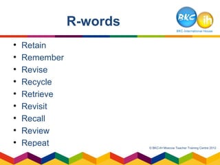 Revision and recycling | PPT