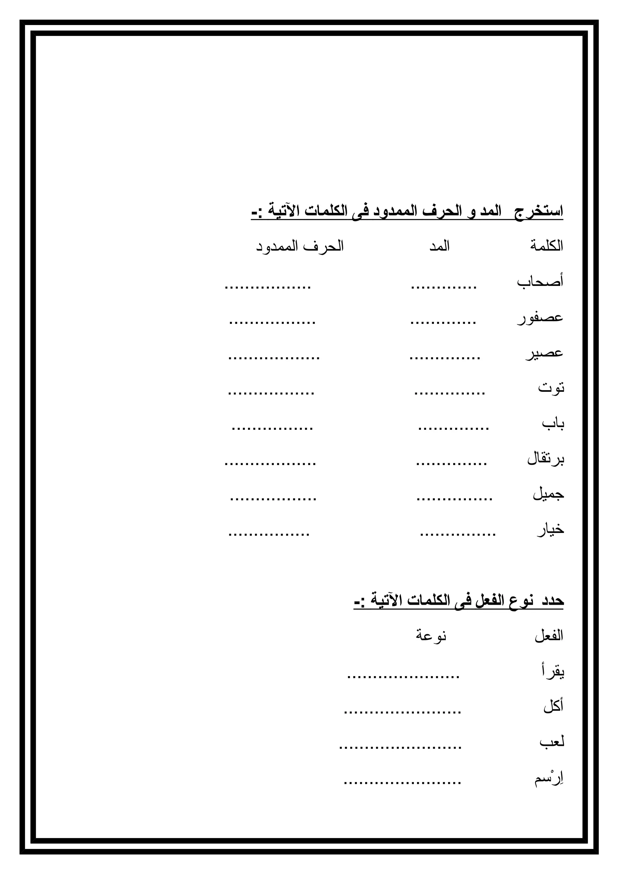 Revision arabic grammar | DOC