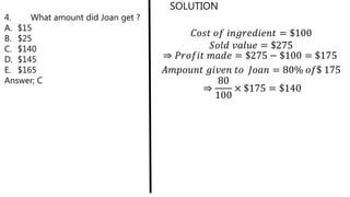 Revision cards on financial mathmatics | PPTX