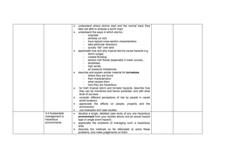 Revision checklist for A LEVEL GEOGRAPHY | PDF