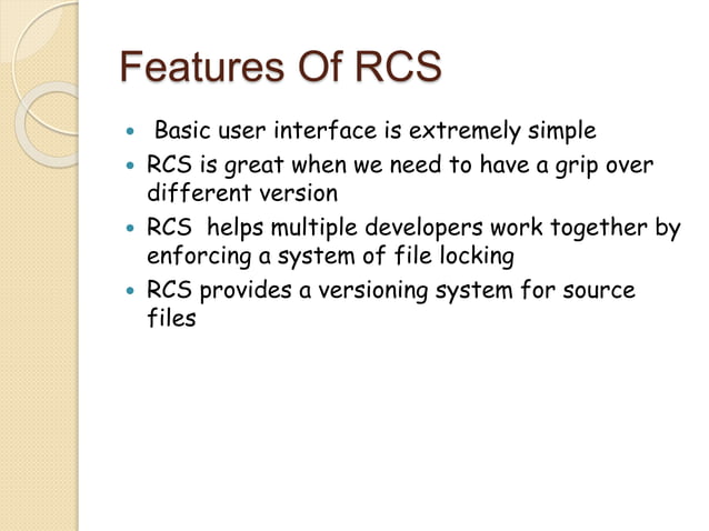 Revision control system (RCS) | PPT