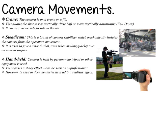 Camera Work Revision | PPTX