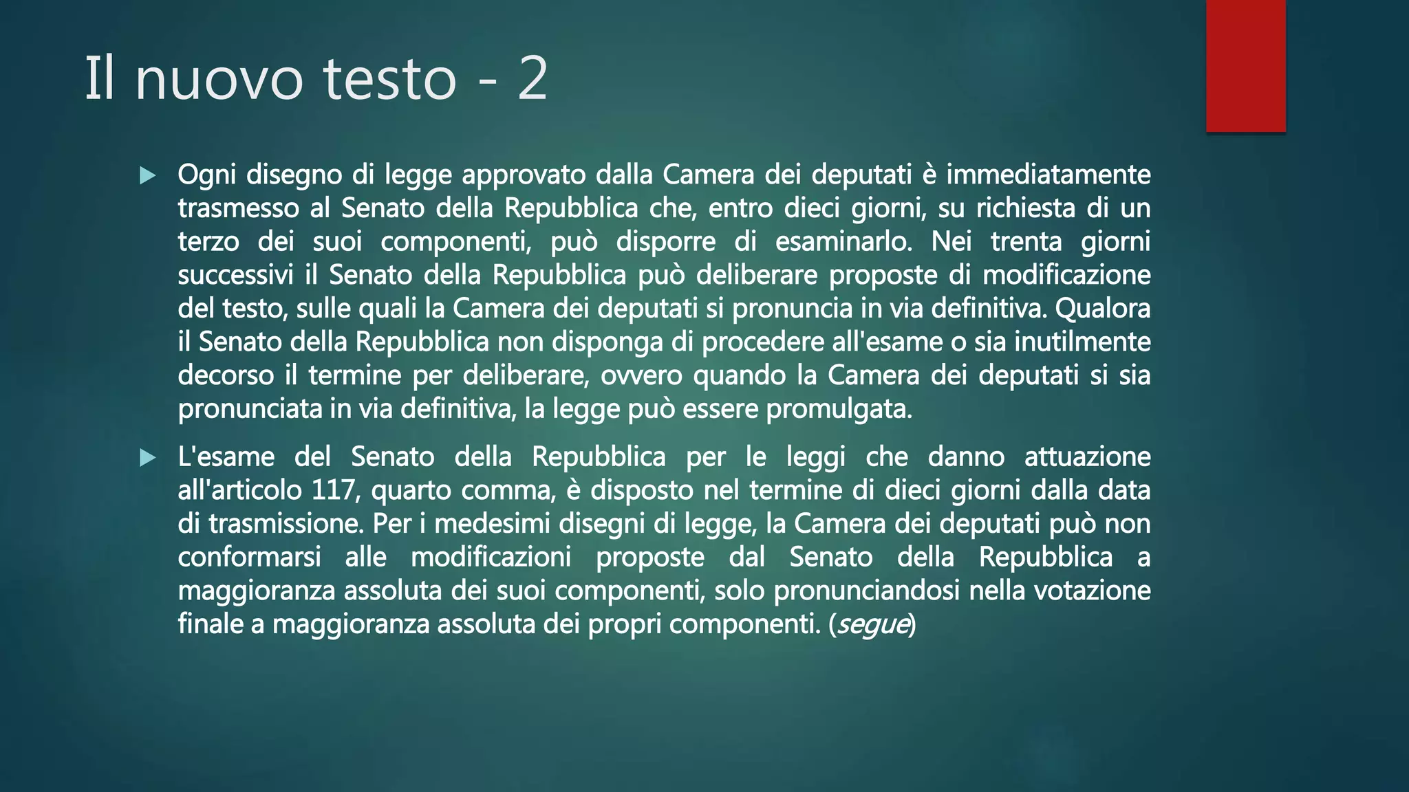 Revisione della Costituzione | PPTX | Political Issues & policy | Politics