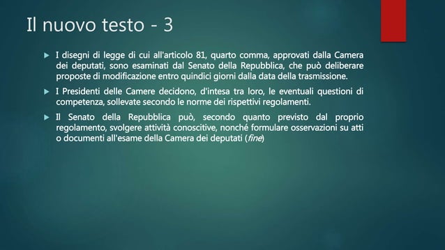 Revisione della Costituzione | PPTX | Political Issues & policy | Politics