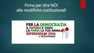 Revisione della Costituzione | PPTX | Political Issues & policy | Politics